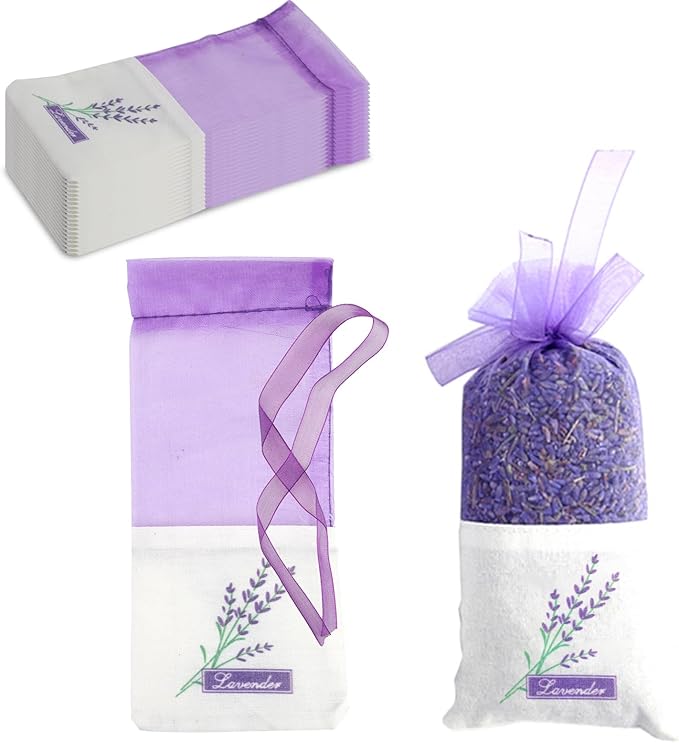 20Pcs Lavender Bags, Empty Sachets Bag, Dried Lavender Flower Closet ...
