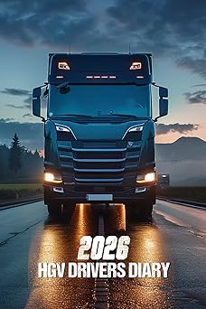 HGV Drivers Diary 2026: Truck Driver Log Book | For Truck, Lorry, and ...