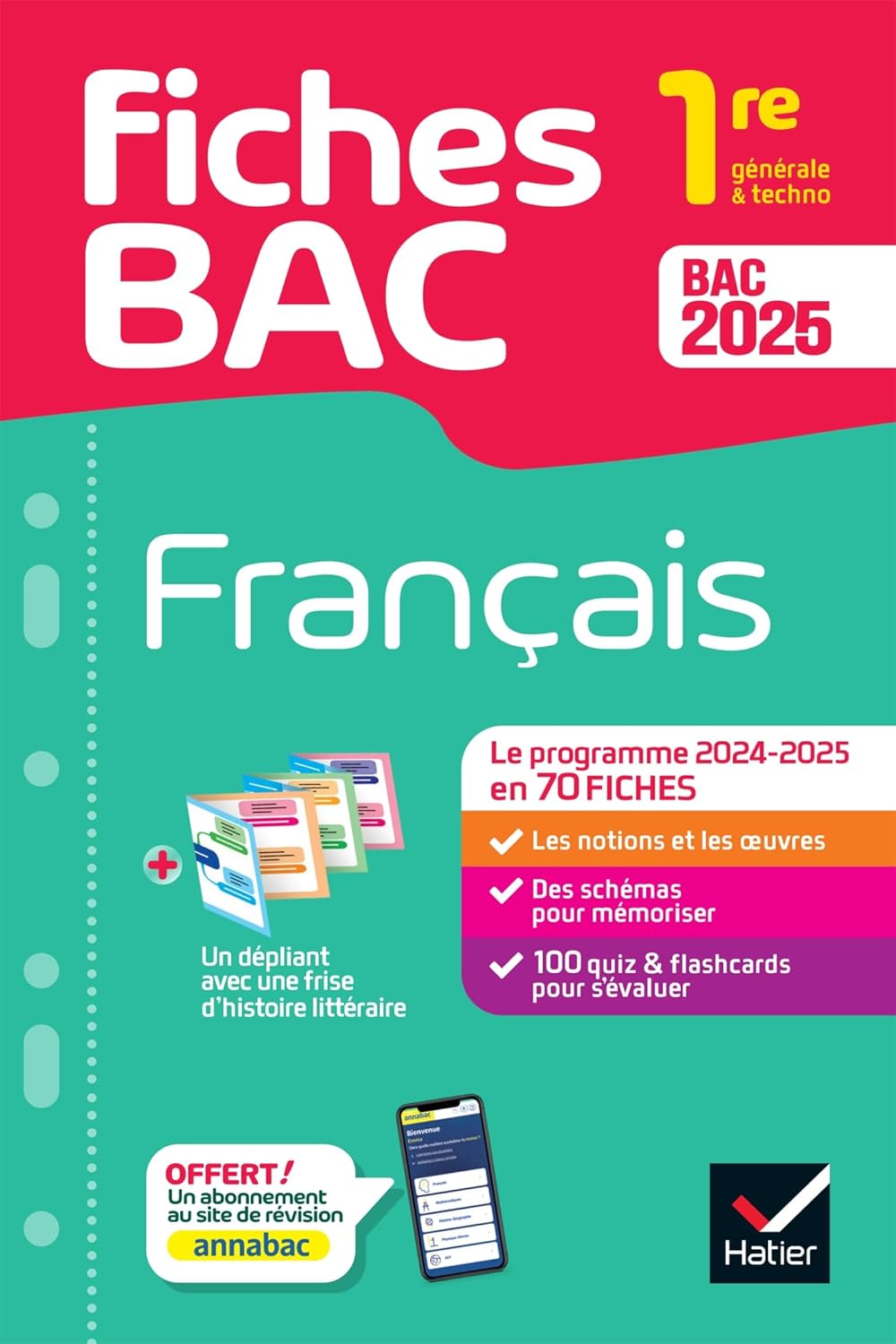 Fiches bac Français 1re générale & techno Bac 2025 : avec les oeuvres ...