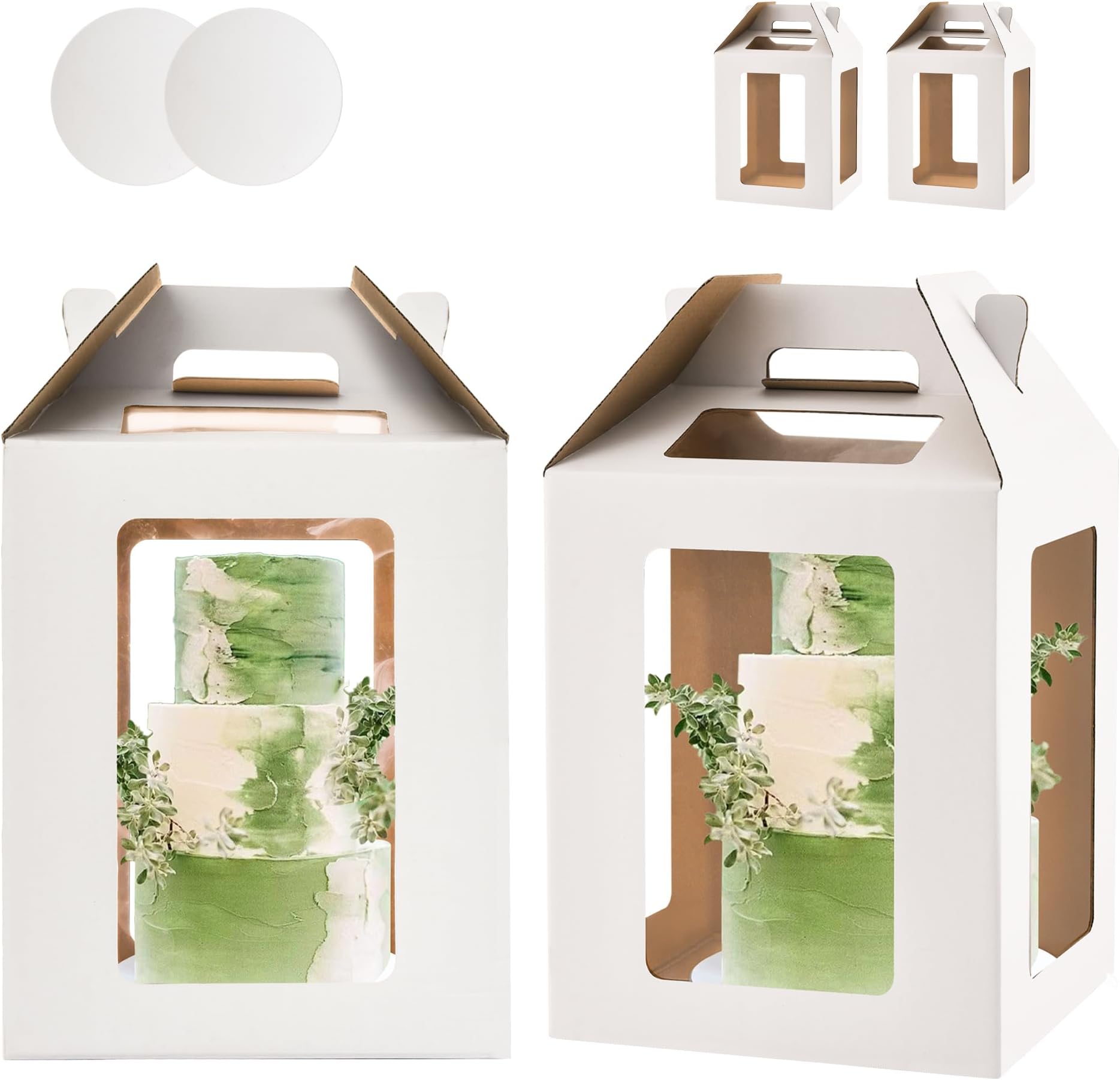 Amazon.com: SpecialT | Disposable Cake Carrier Tall Cake Caddy 2 or 3 ...