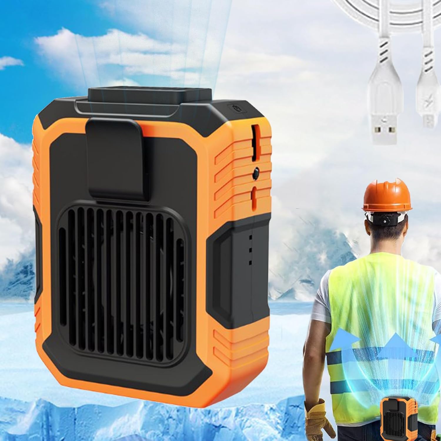 Amazon.com: FUSSWIND Blue Collar Fan Under Shirt, 2025 NEW Portable ...