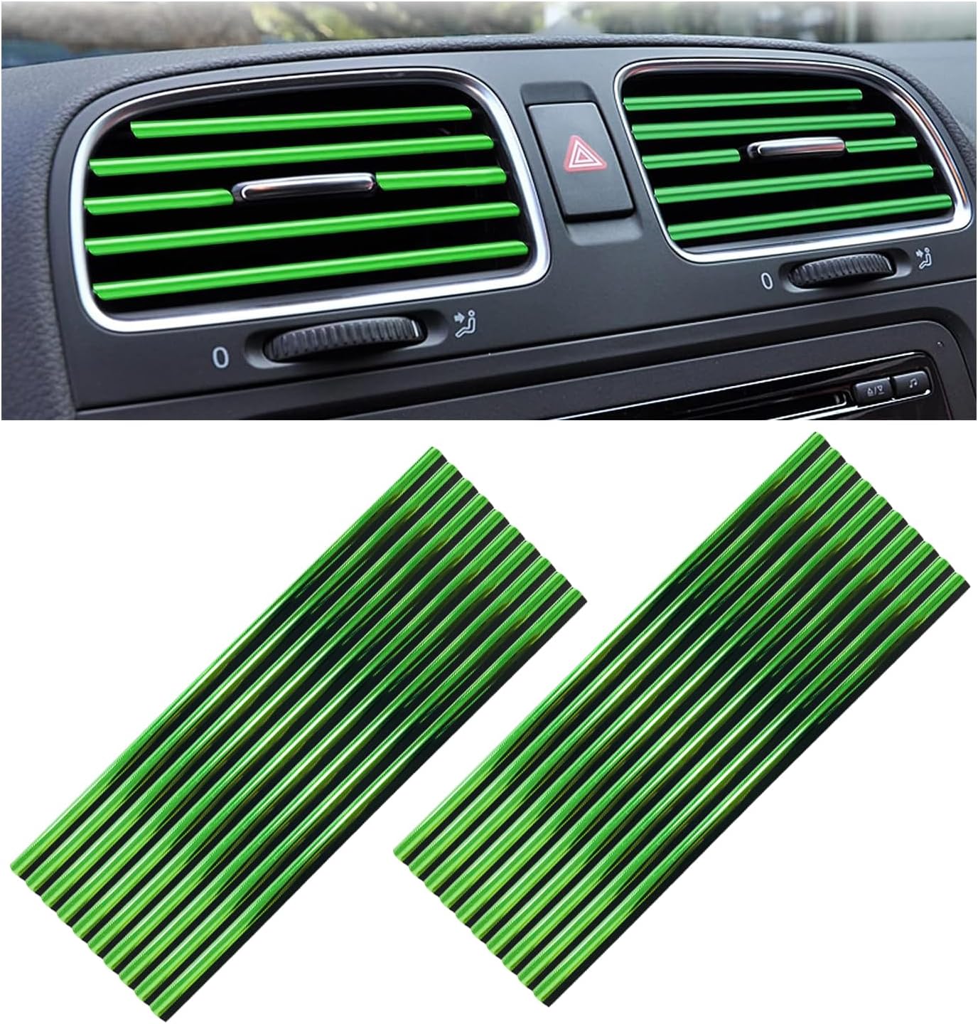 Amazon.com: Kewucn 20 PCS Car Air Conditioner Vent Decorative Strip ...