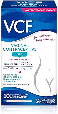 VCF Vaginal Contraceptive Gel, 1 Pack of 10 Pre-Filled Applicators: Buy ...