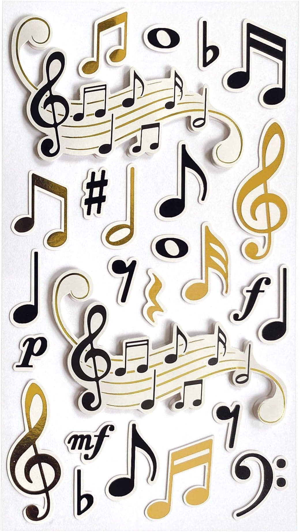 Amazon.com: Music Notes Wall Decal & Stickers for Music Theme Birthday ...