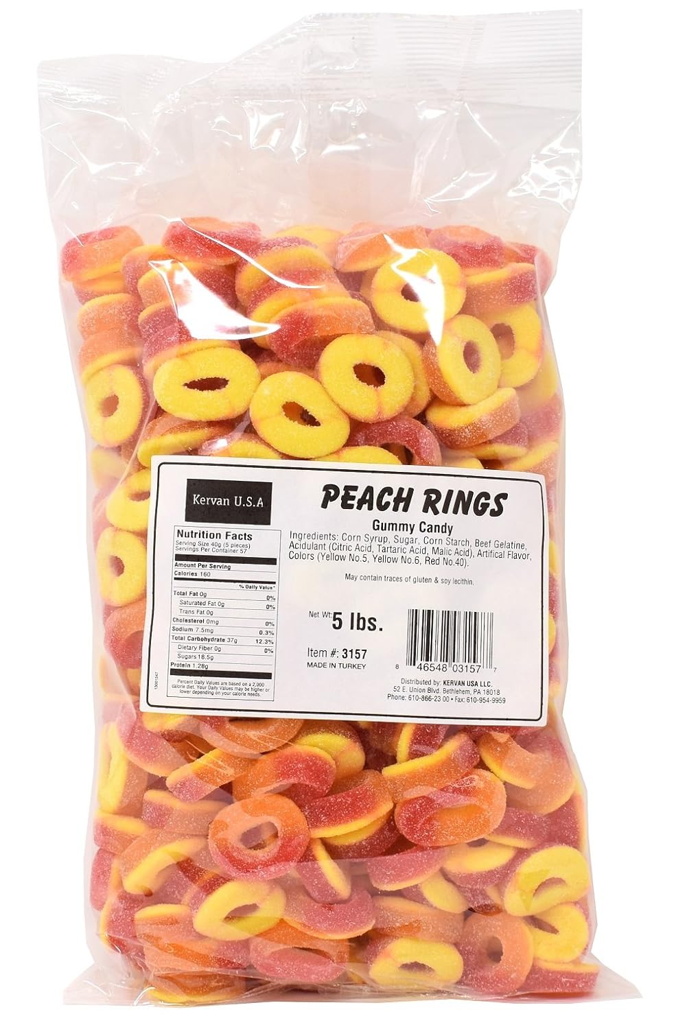 Kervan Candy Bebeto Peach Rings - Fruity, Soft, Nepal | Ubuy