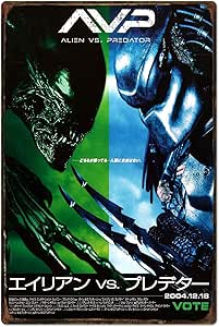 Amazon.com: Horror Movie Vintage Metal Tin Signs Predator Poster Retro ...