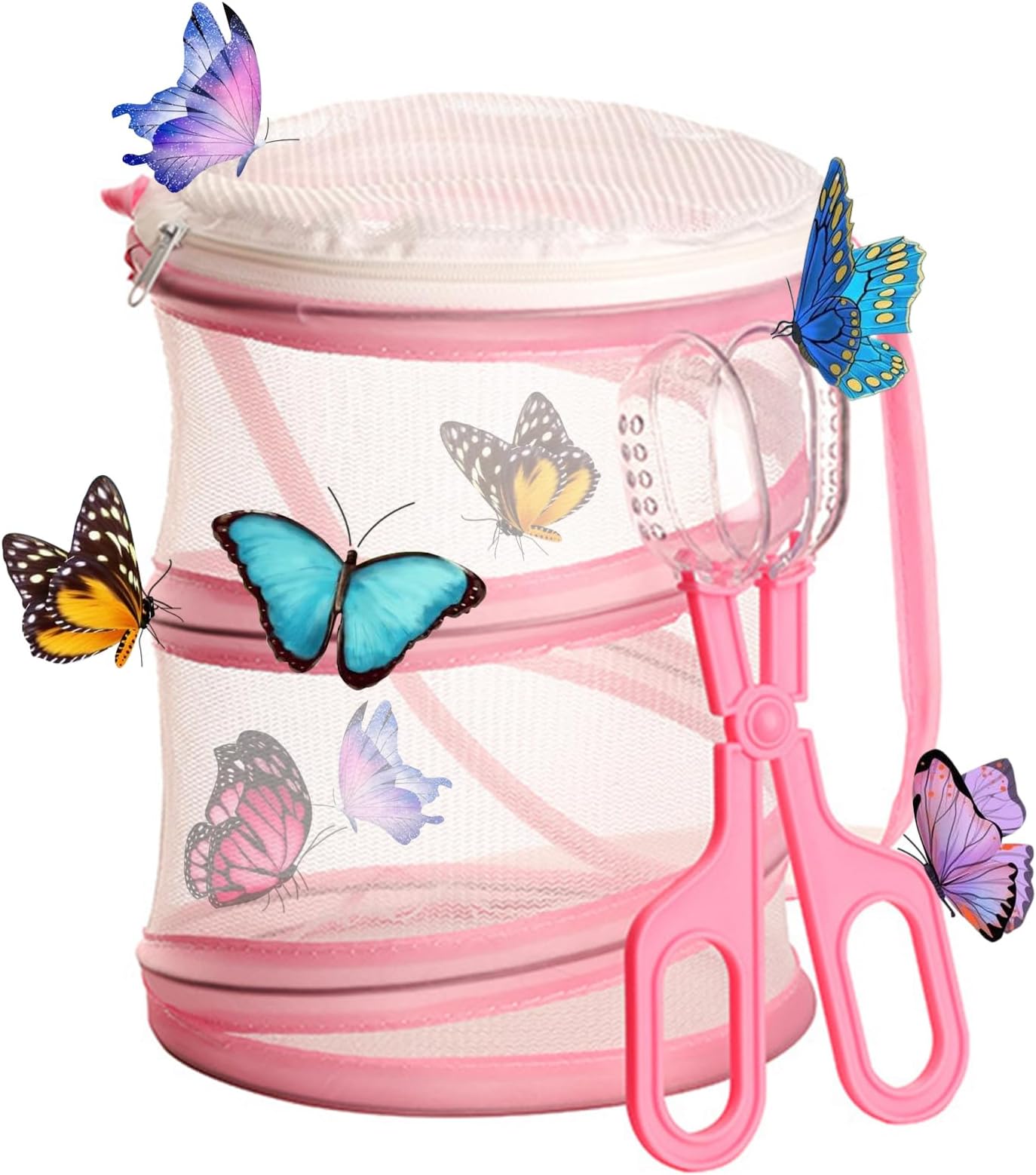 TAIZER Butterfly Habitat Insect Cage,Bug Catcher Net Butterfly Habitat ...