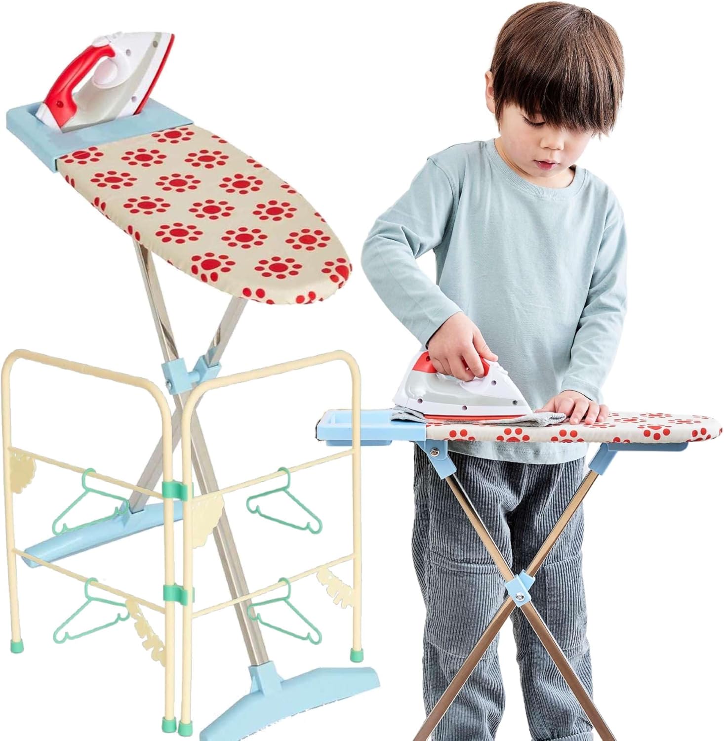 Casdon Ironing Set | Toy Ironing Board and Iron for Children Aged 3 ...