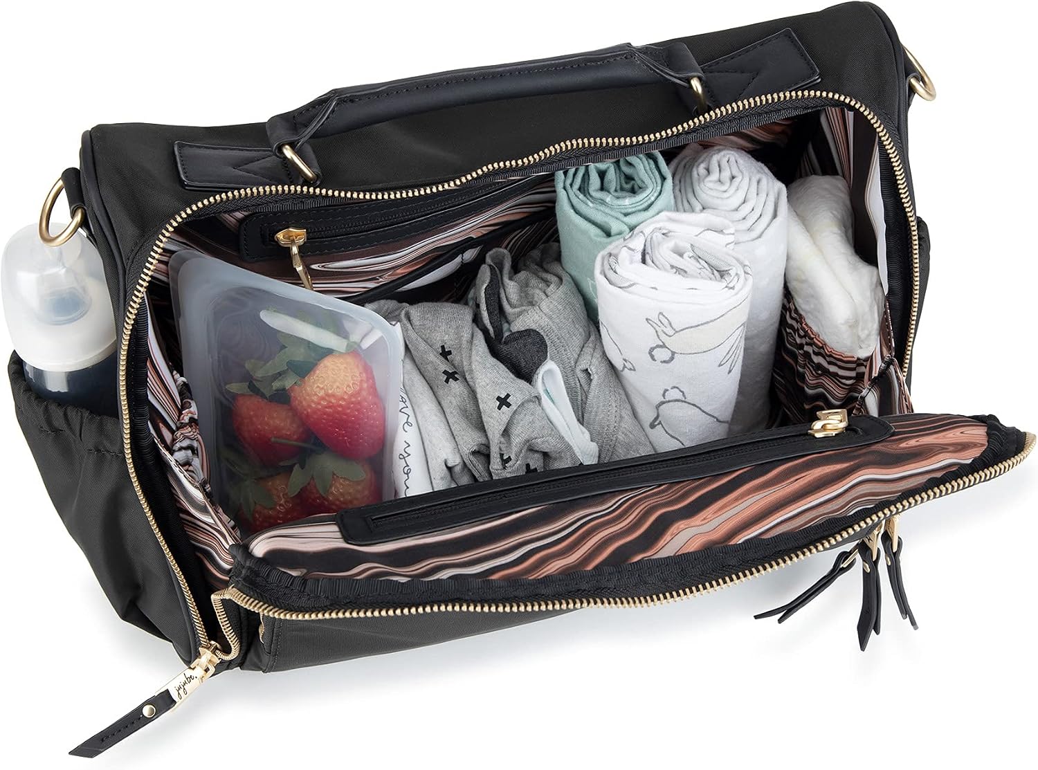 Stylish and Functional Diaper Bag with 19 Pockets and Versatile ...