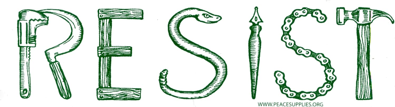 Amazon.com: 10-Pack Resist Bumper Sticker (Tools) : Automotive