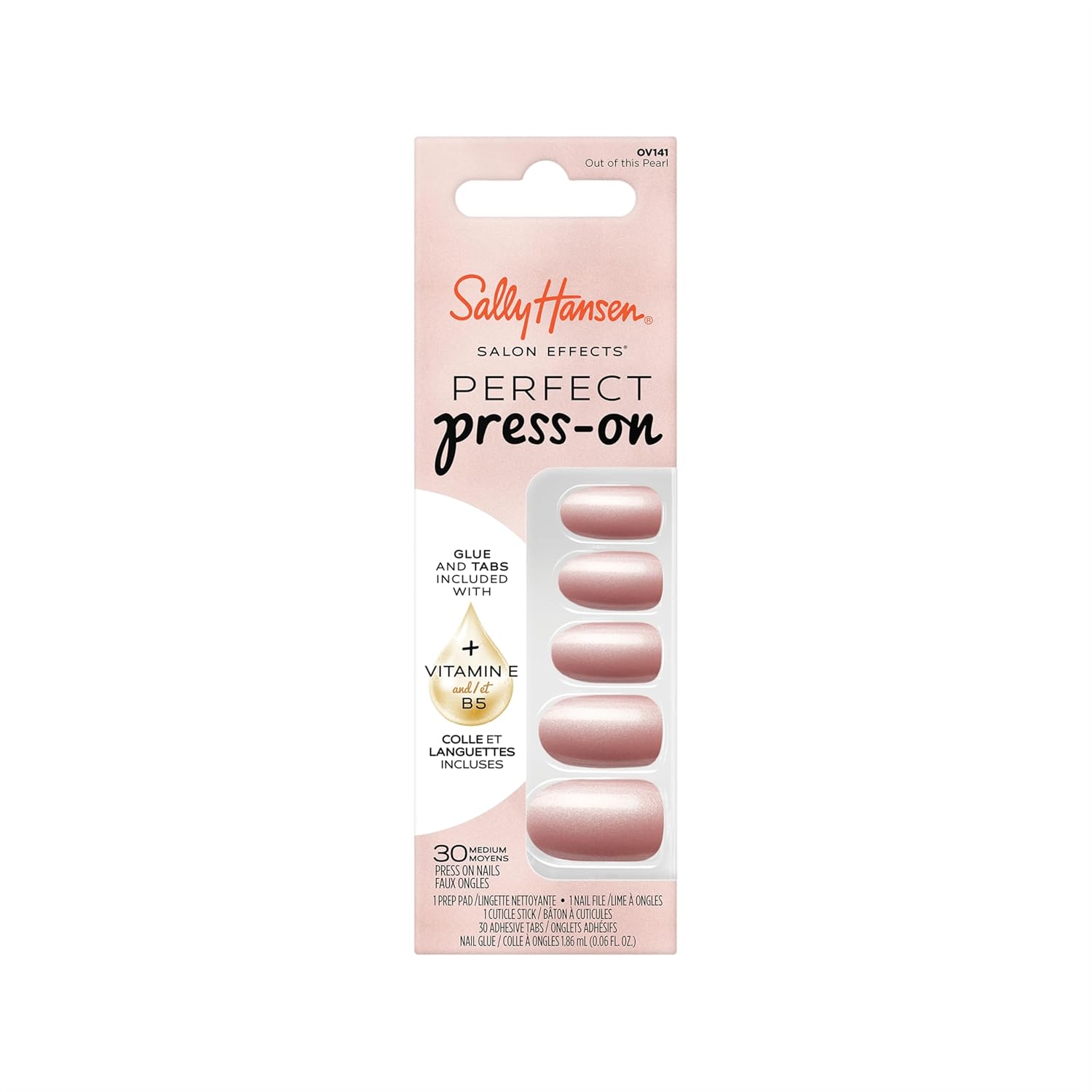 Amazon.com : Sally Hansen Salon Effects Perfect Press-On Nails | Oval ...
