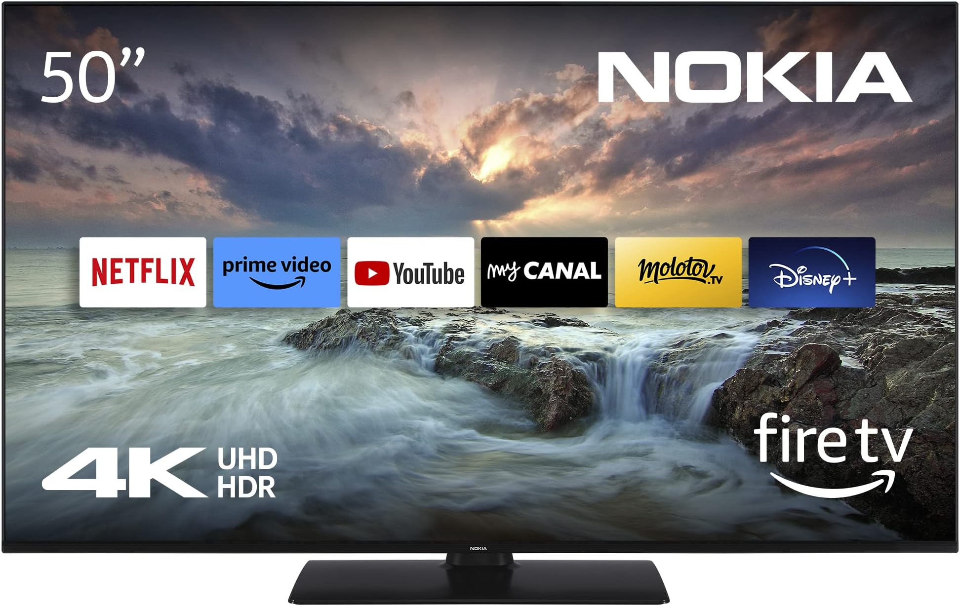 Nokia 50 Pouces (126 cm) 4K UHD Téléviseur - avec Smart Fire TV intégré ...