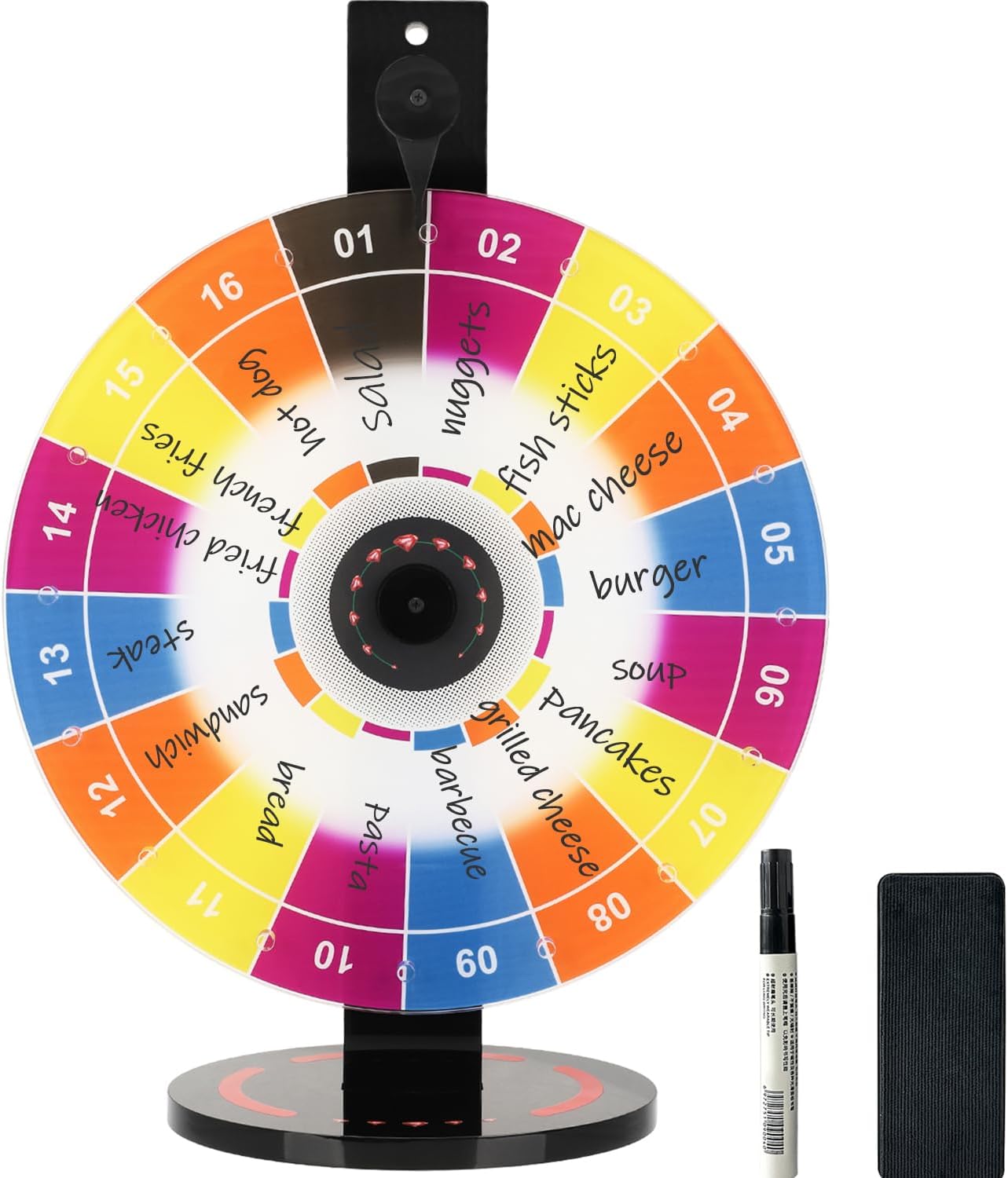 Heavy Duty 15 Inch Prize Wheel, Acrylic Prize Wheel Spinner with Stand ...