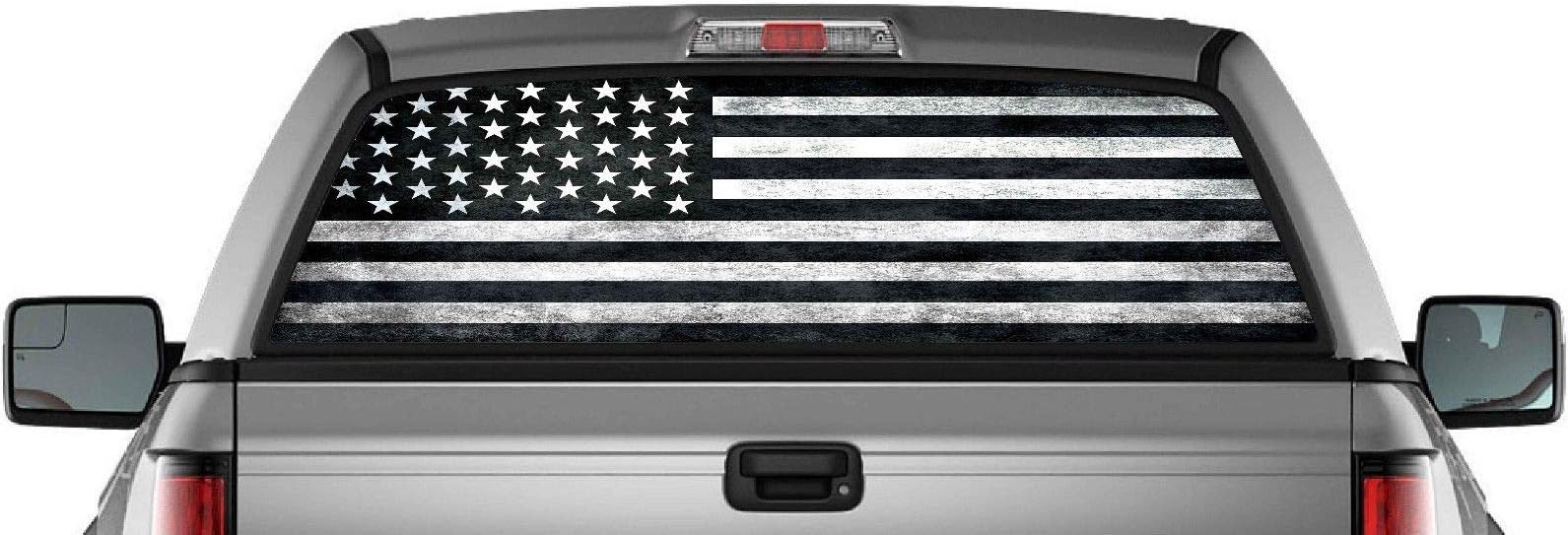 Amazon.com - Cows Rear Window Decals for Trucks,American Flag Window ...