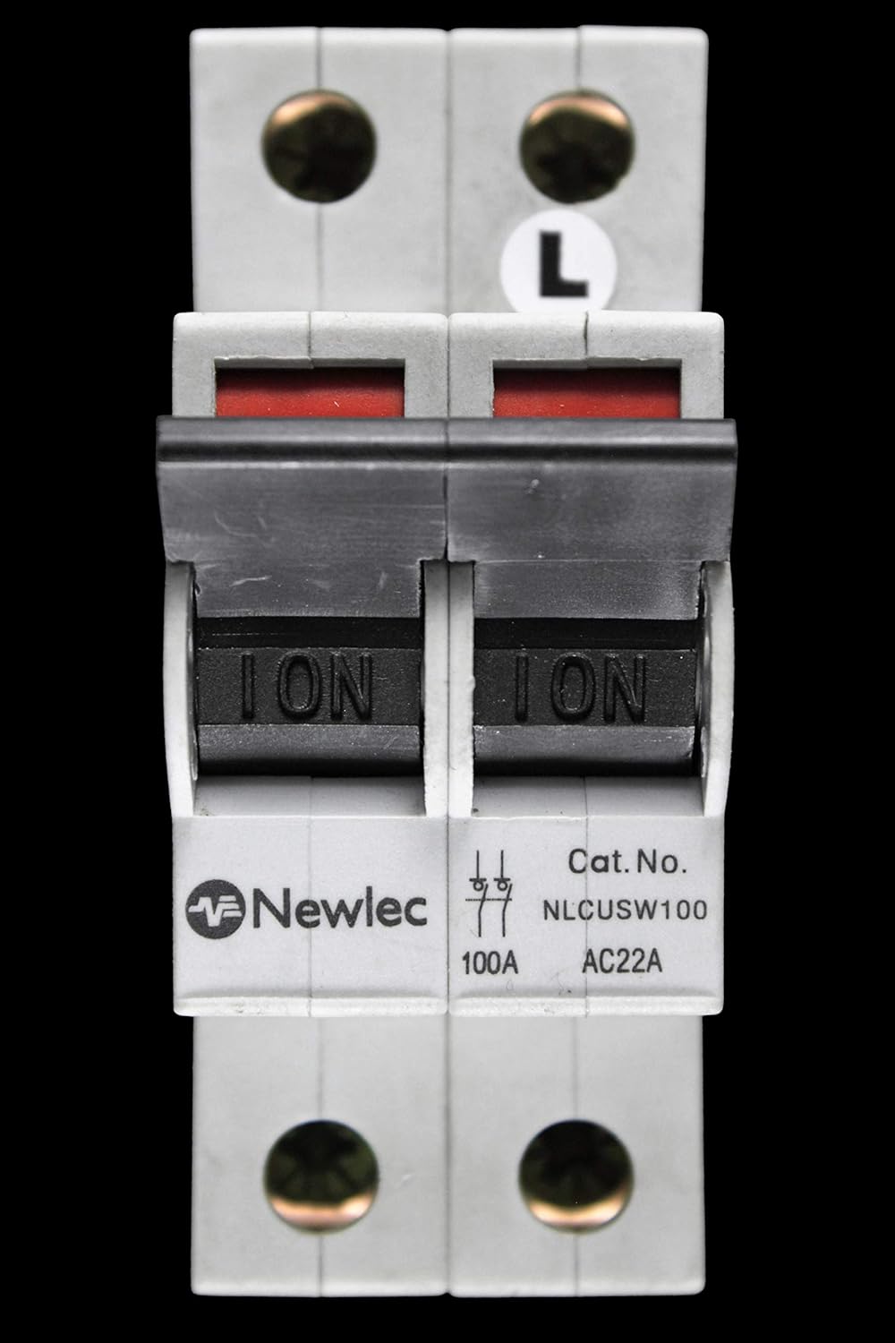 Newlec 100 AMP DOUBLE POLE MAIN SWITCH DISCONNECTOR AC22A NLCUSW100 ...