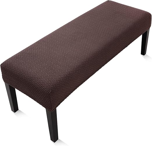 Amazon.com: Fuloon Stretch Jacquard Dining Bench Cover - Anti-Dust ...