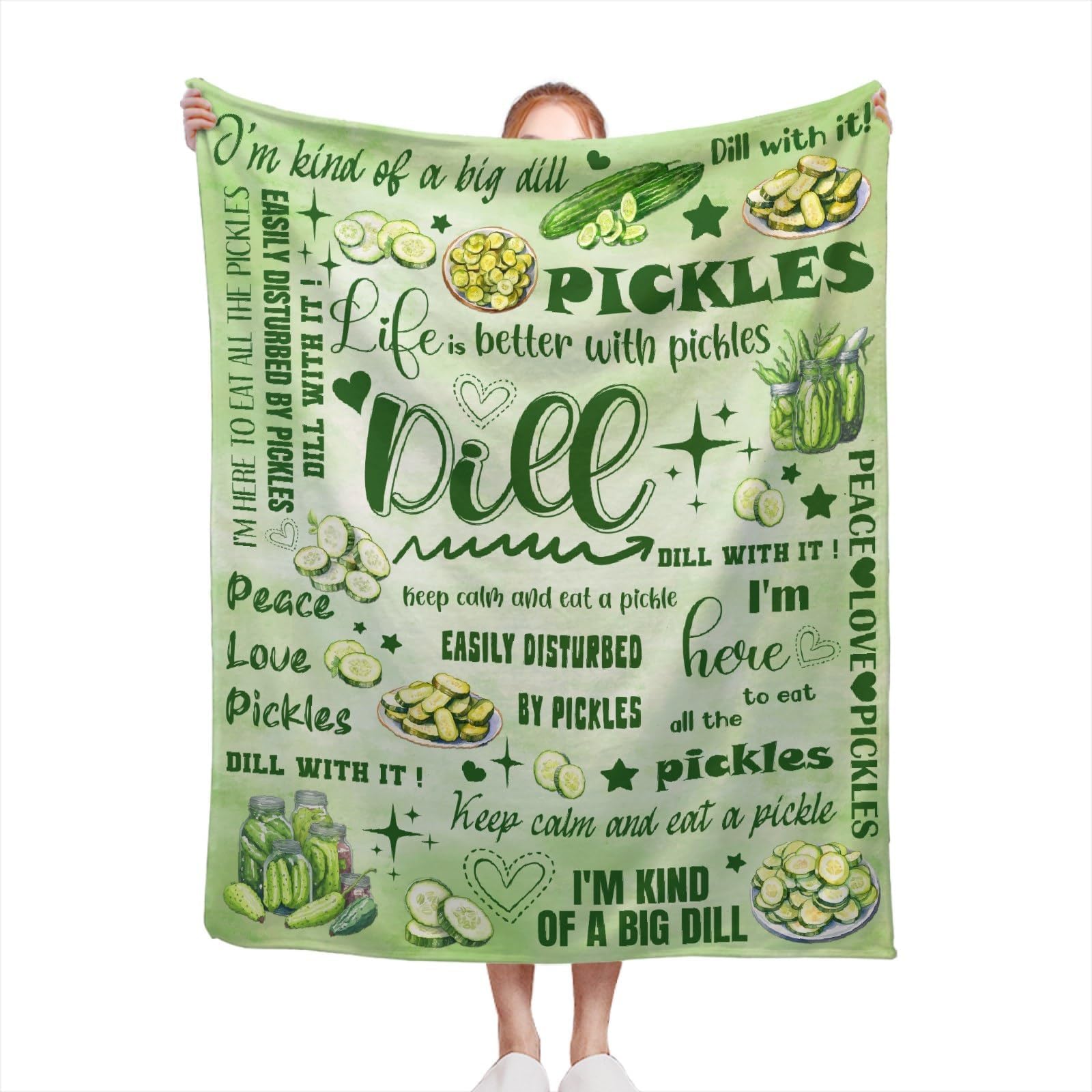 Amazon.com: Pickle Throw Blanket, Gifts for Girl Boy Baby, Soft Fuzzy ...