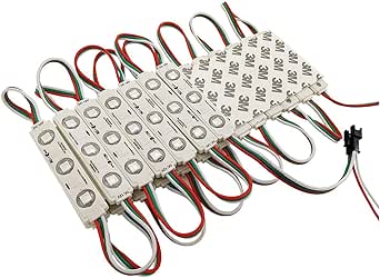 Amazon.com: YUNBO 3 LEDs RGB Módulo Luces 5050 SMD Colorful Injection ...