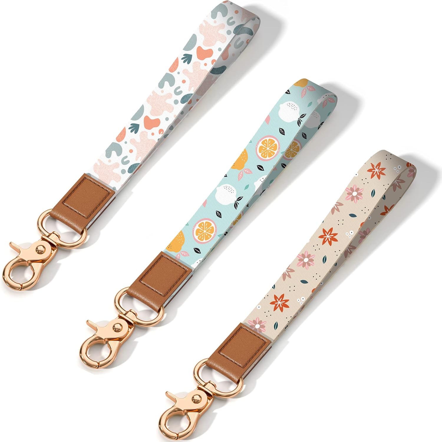 Amazon.com: 3PCS Cute Keychain Lanyard, Keychain Wristlet, Thread ...