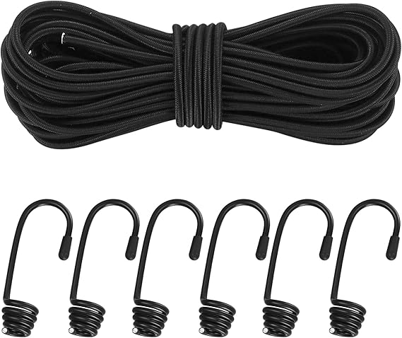 Elastic Bungee Cords, Bungee Shock Cords, 10 M/32 Feet 1/8"(3mm ...