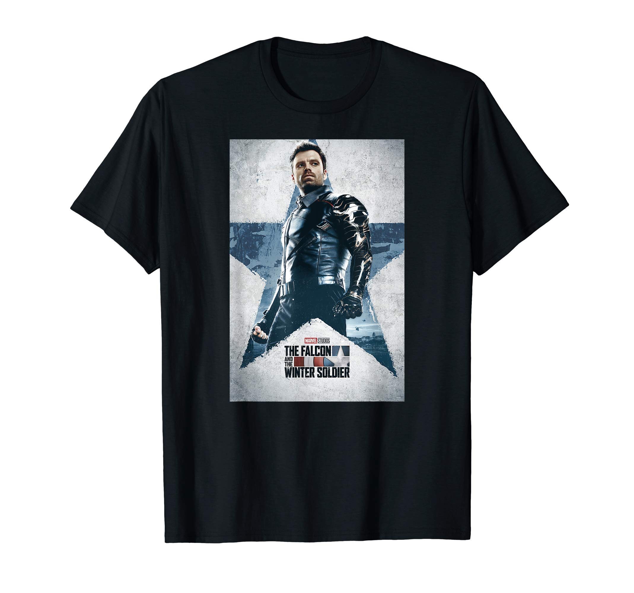 Buy Marvel The Falcon and The Winter Soldier Bucky Barnes T-Shirt ...