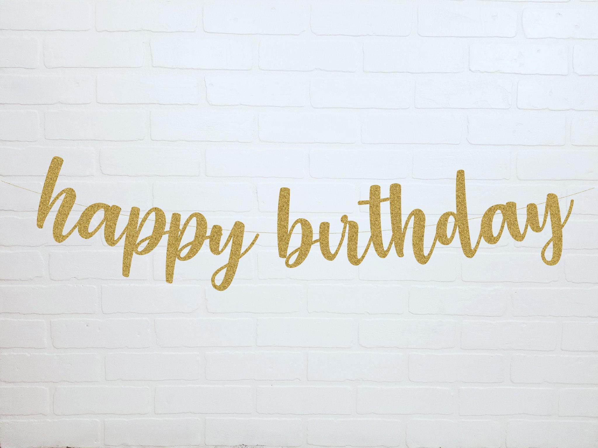 Happy Birthday Banner Birthday Banner Cursive Happy Birthday Banner ...