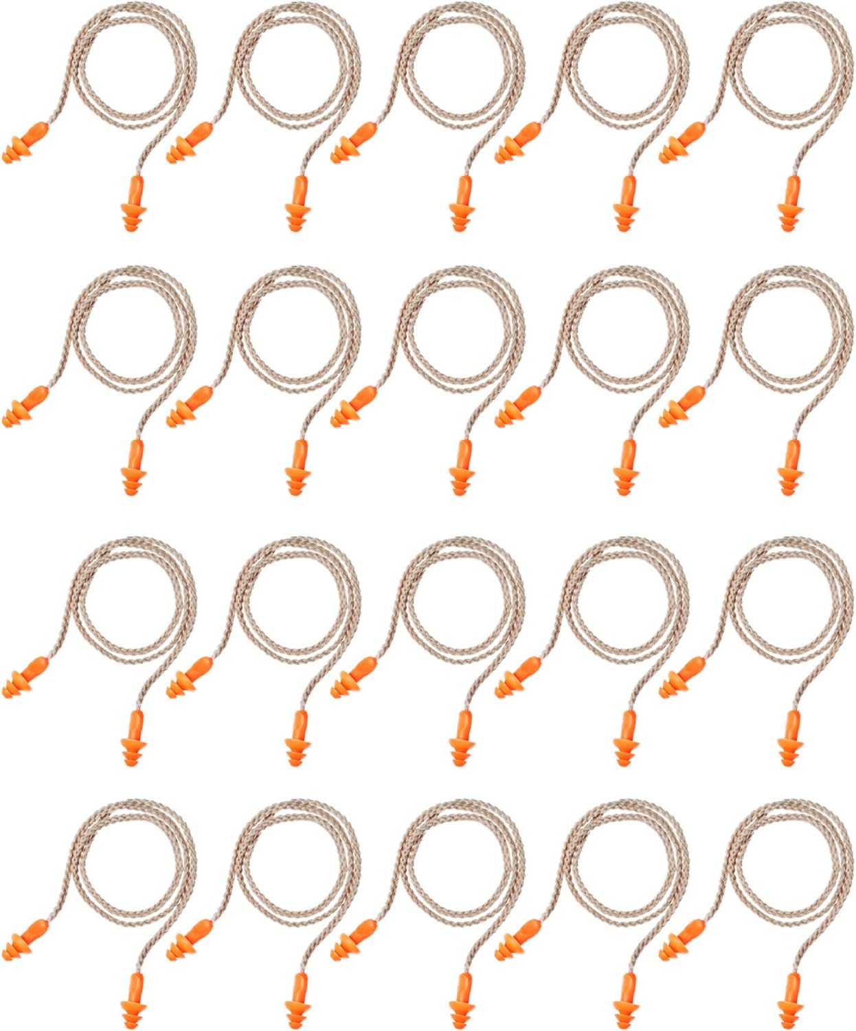 Amazon.com: 10 Pair Corded Reusable Ear Plugs for Shooting Range Ear ...