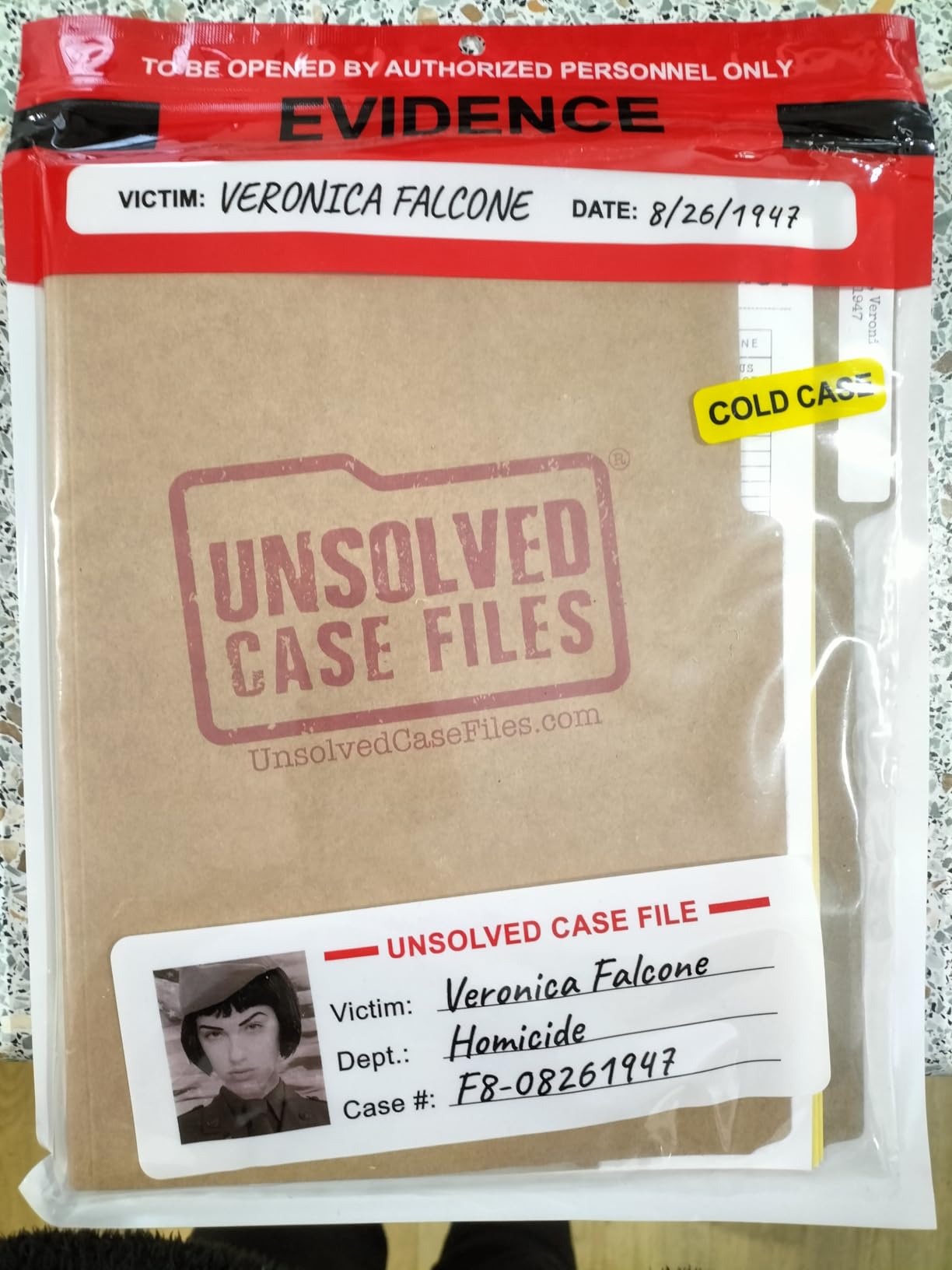 UNSOLVED CASE FILES | Falcone, Veronica - Cold Case Murder Mystery Game ...
