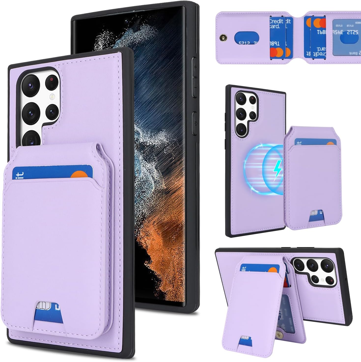 Amazon.com: SailorTech for Samsung Galaxy S22 Ultra case with Credit ...