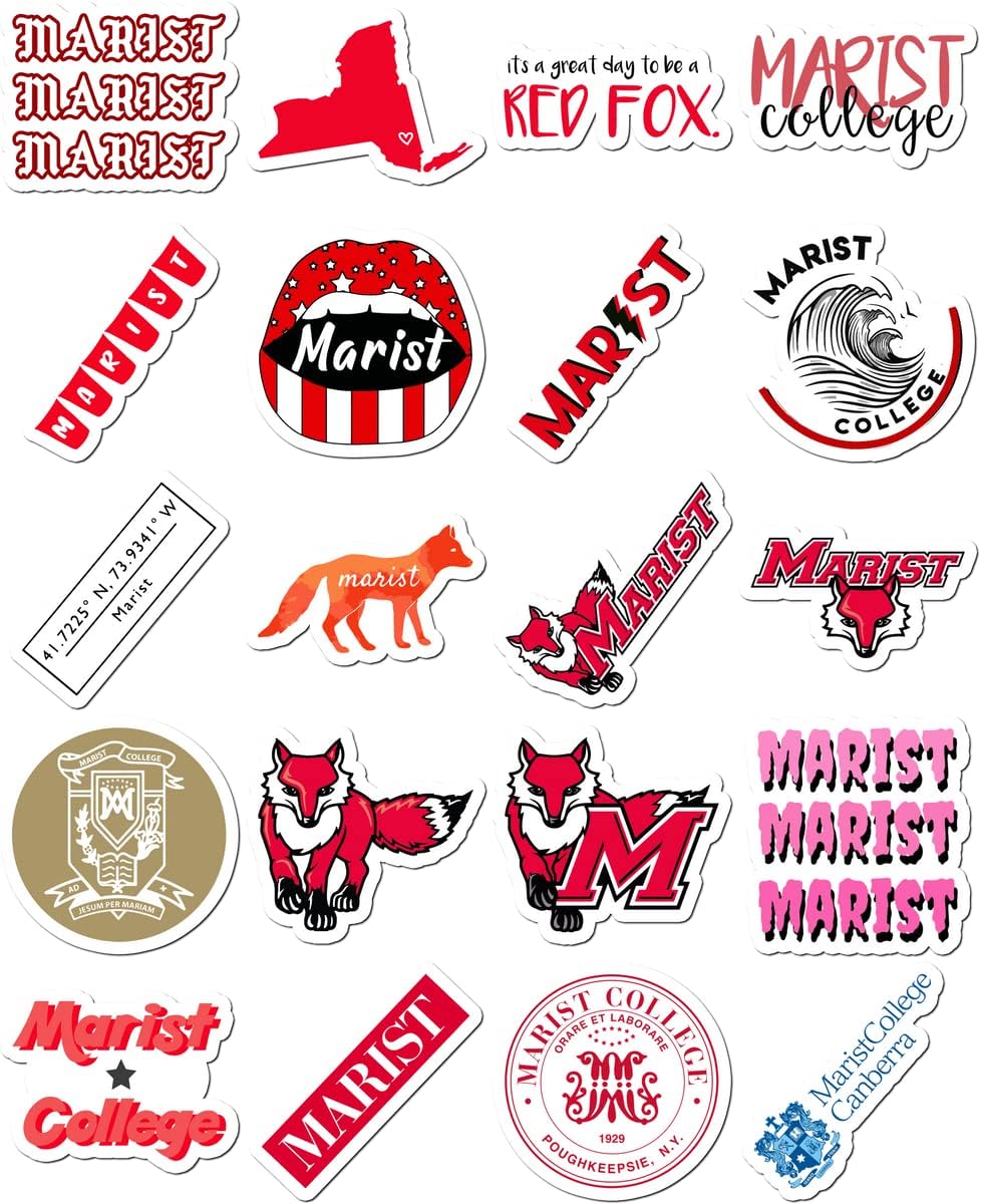 Amazon.com: Stickers Pack 20 Pcs Marist Colorful College Aesthetic ...