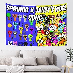 Amazon.com: YTINGO sprunki Tapestry,Wall Hanging Tapestry 3D Printed ...