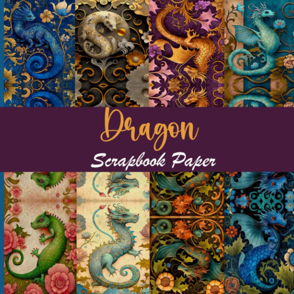 Dragon Scrapbook Paper: Felisha Wardae: Amazon.com: Books