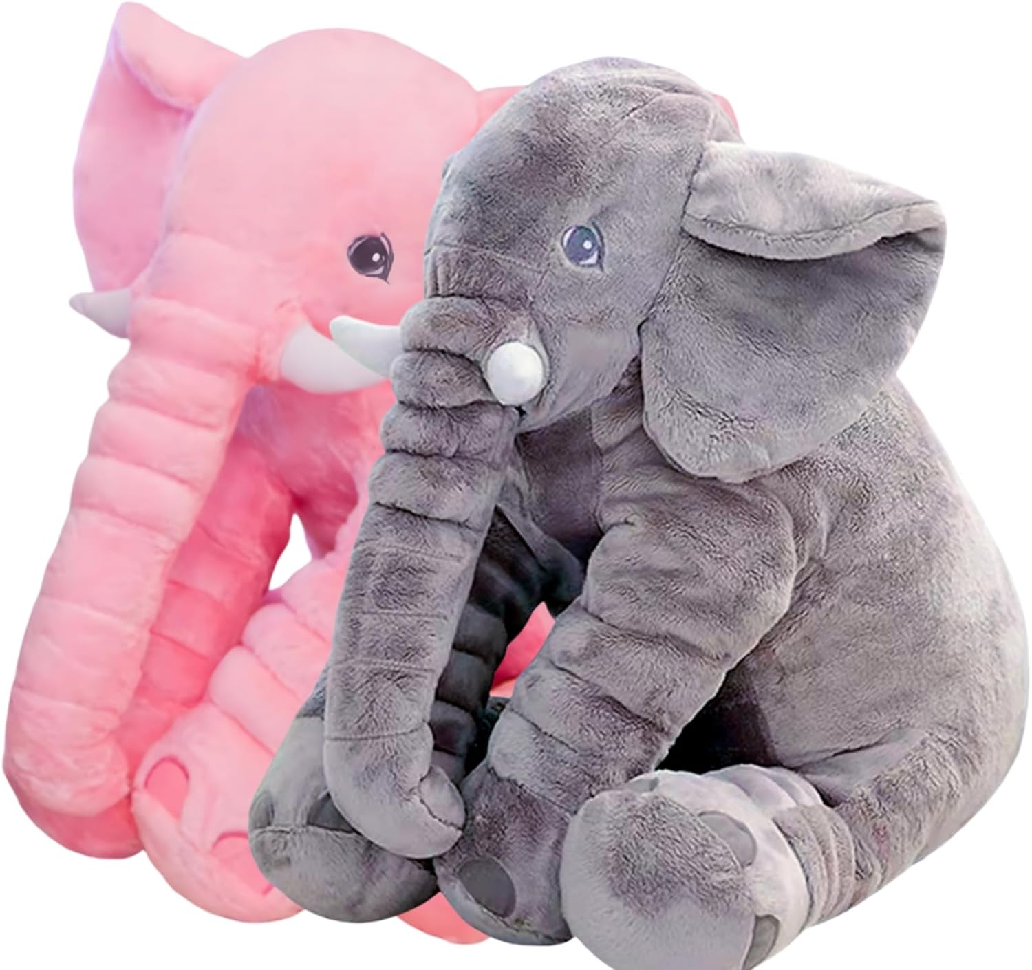 Ryttir 15.7 Inch Fuzzy Medium Elephant Stuffed Animal, Soft Stuffed ...