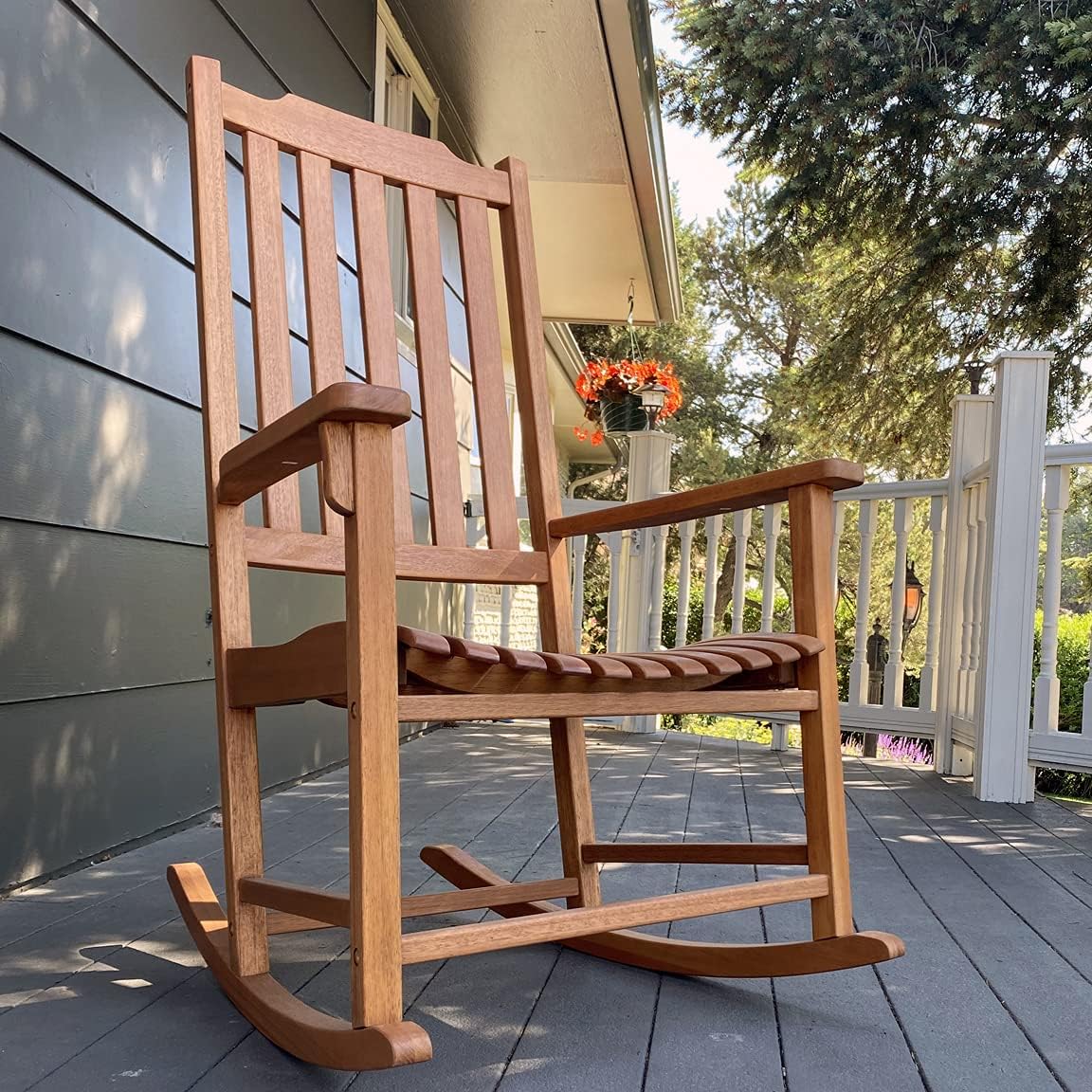Amazon.com : Frontera Timeless Outdoor/Indoor Rocking Chair, Natural ...