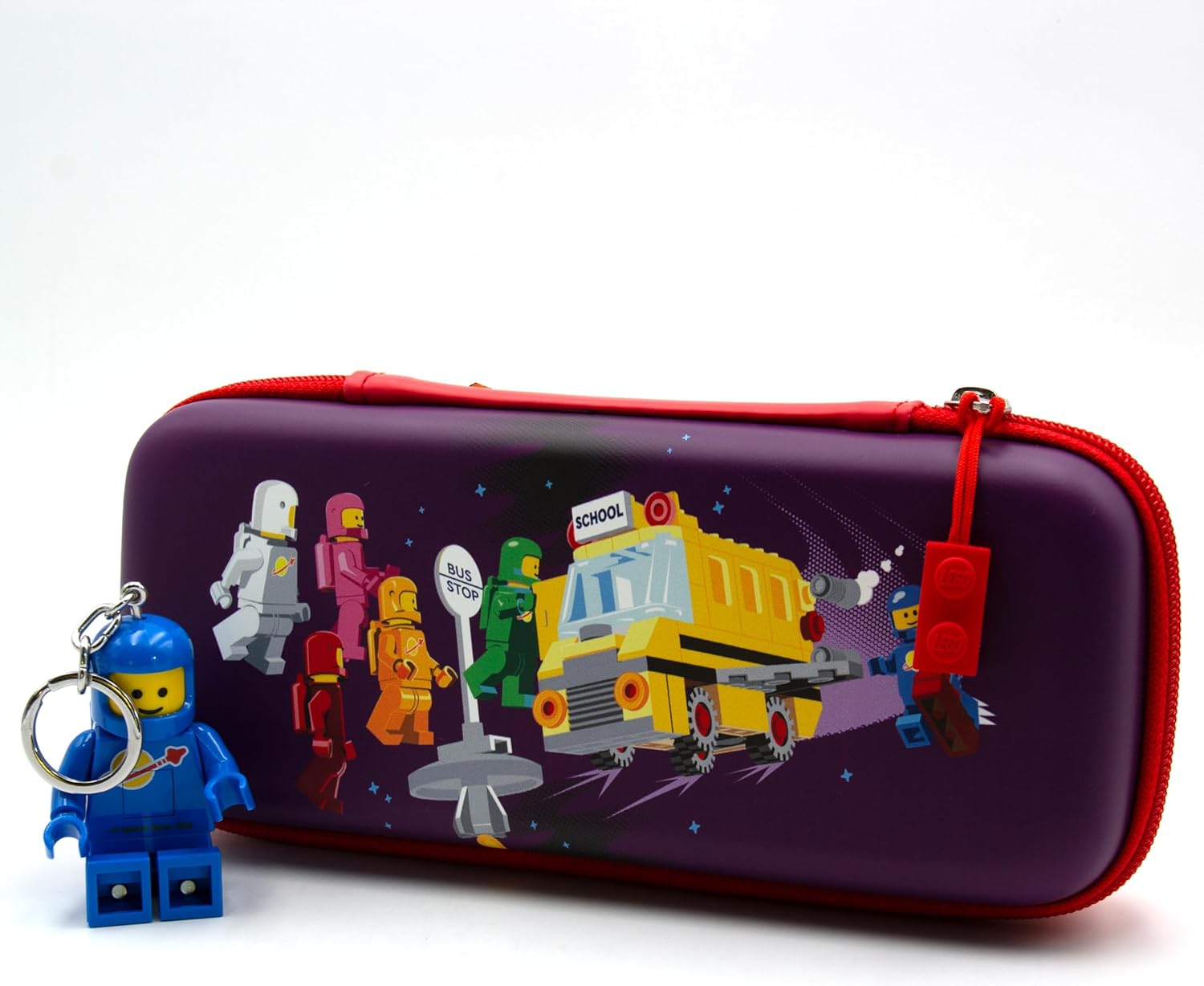 Amazon.com: Lego Space Bus Pencil Case with Blue Spaceman Keychain ...