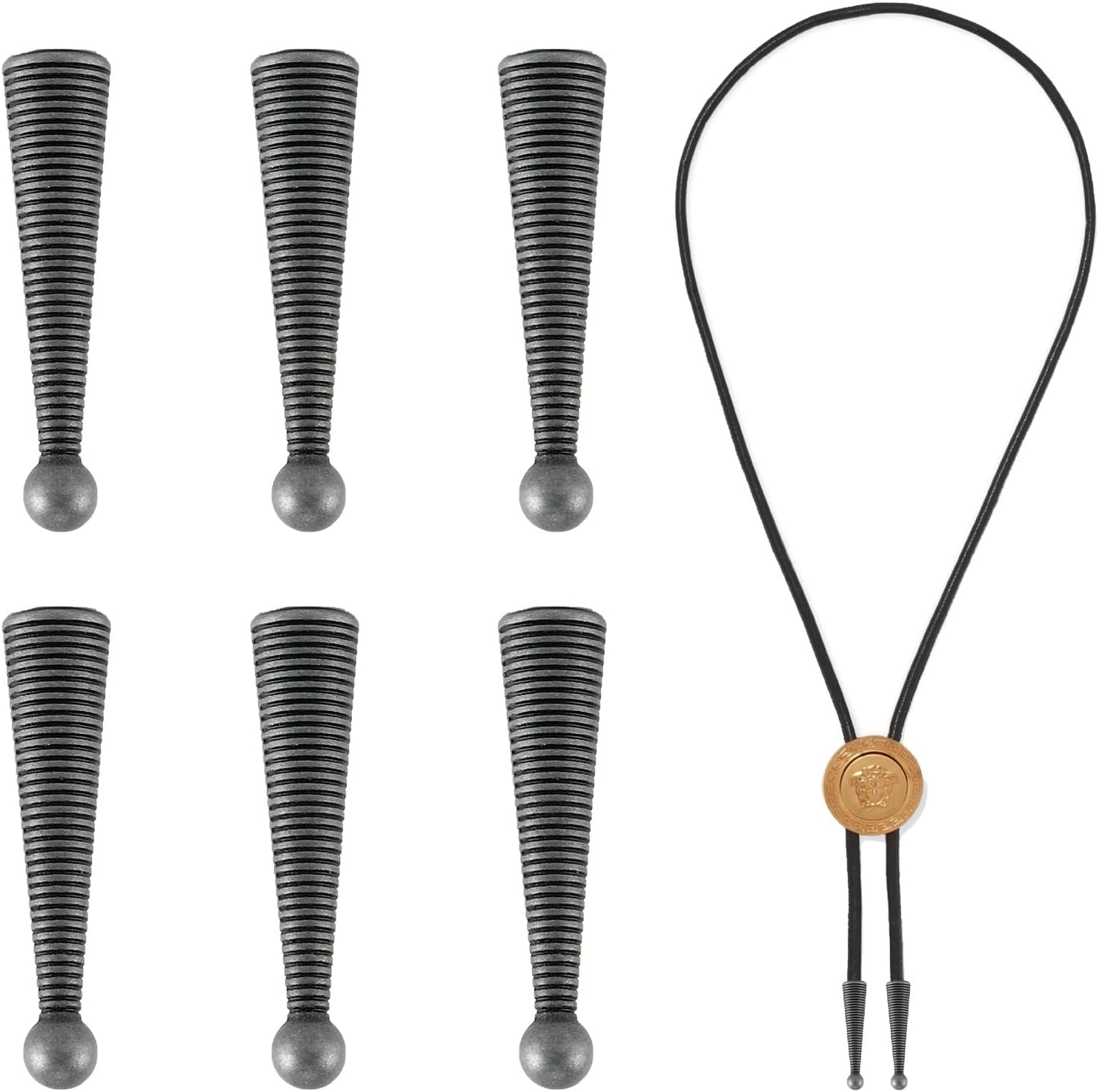 Amazon.com: 6Pcs Bolo Tie Tips Replacement End Caps for Men Jewelry ...