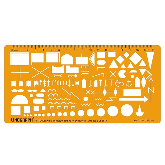 Buy NATO Army Tactical Military Map Marking Symbols Drawing Drafting ...