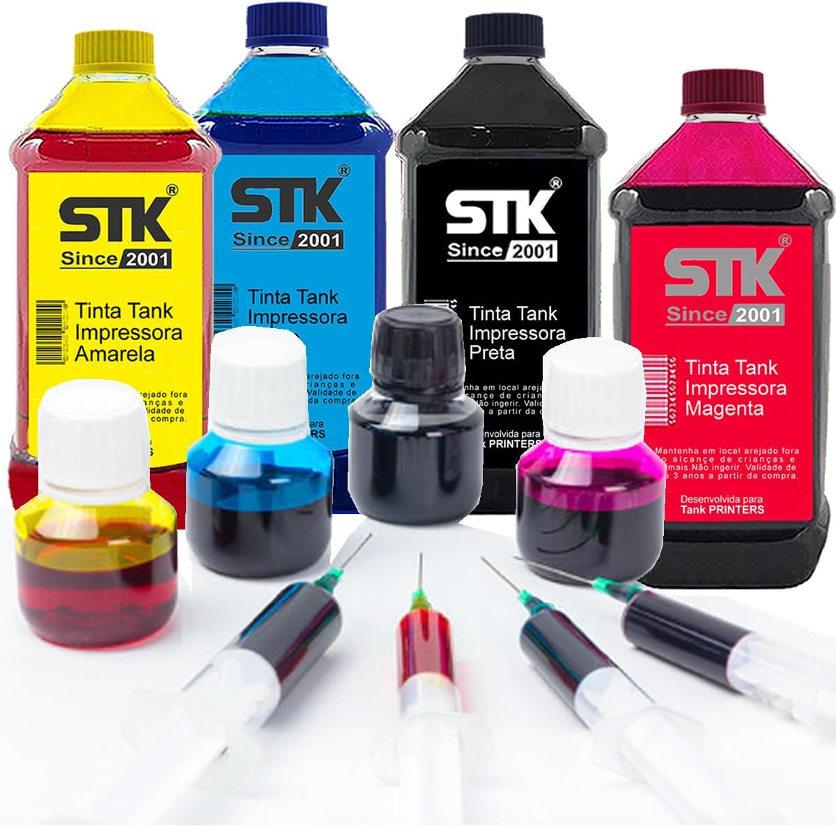 Kit 4 Tintas Stkink Compatível Advantage 667 667XL 2874 2774 2376 ...