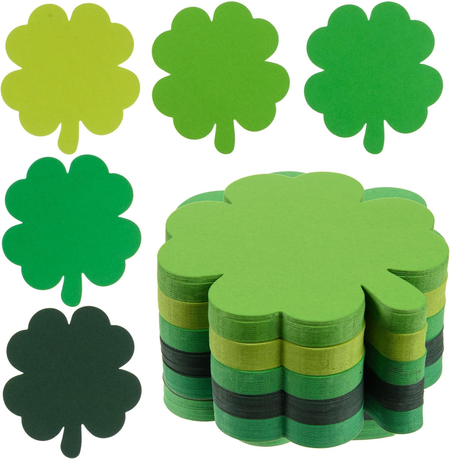 Amazon.com: MixTeach 360 Pcs St. Patrick's Day Four Leaf Clover Cutouts ...