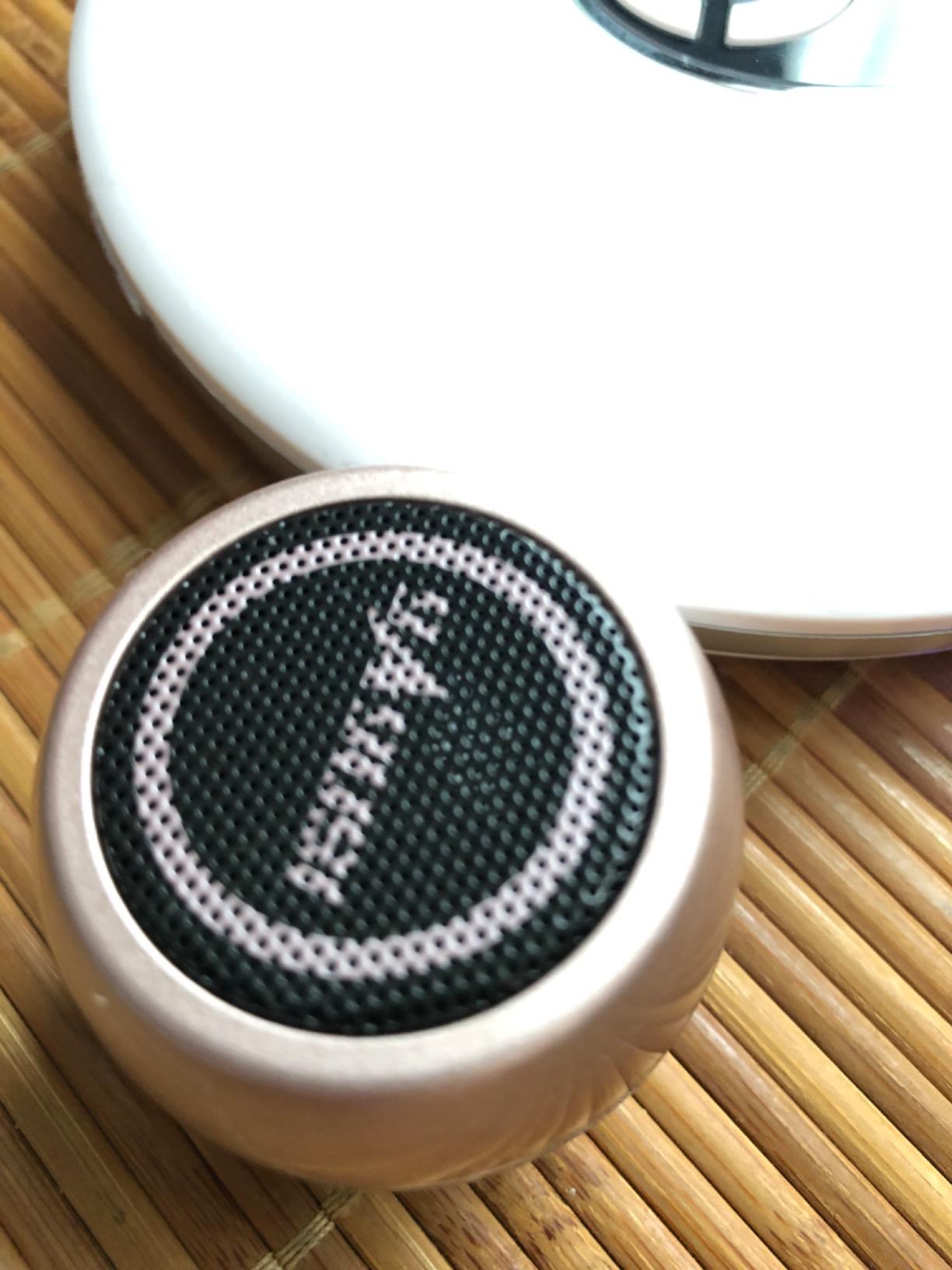 Amazon.co.jp: HelloGO スマホ用ミニスピーカー ポータブルスピーカー ステレオミニプラグ仕様 パソコン/IPAD/ipod などに適合 多機能 携帯防塵 ロースゴールド ...