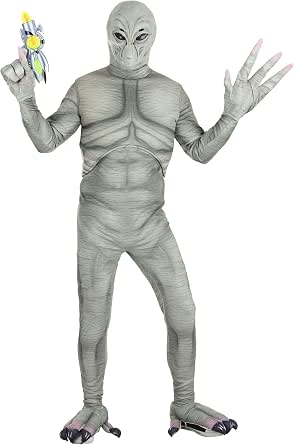 Amazon.com: Fun Costumes Disfraz de alienígena para hombre | Mono ...
