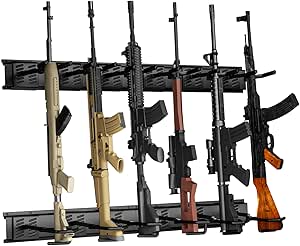 Indoor Gun Rack, Adjustable Rifle Display Rack, Shotgun Display Rack ...