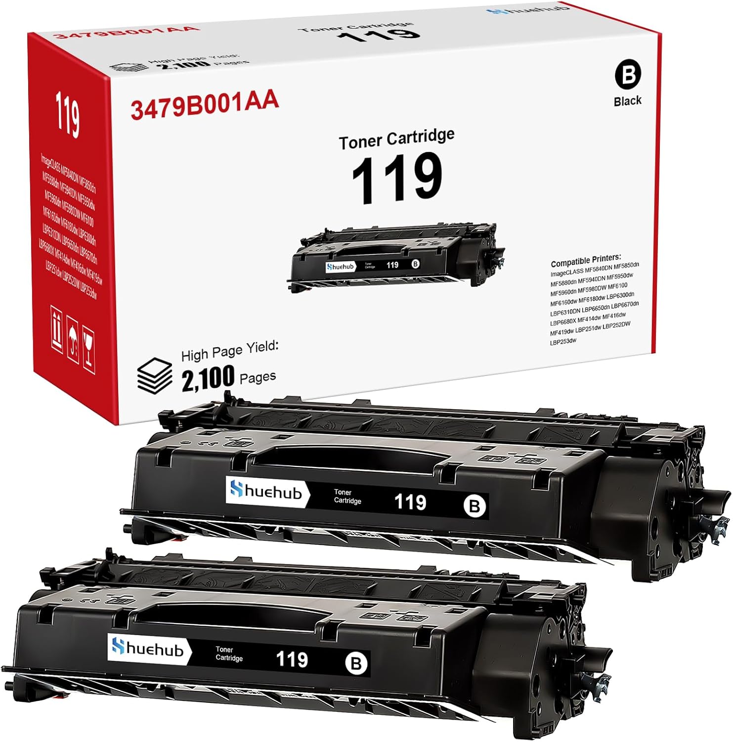 Amazon.com: 119 CRG-119 Black (3479B001) Toner Cartridge Replacement ...