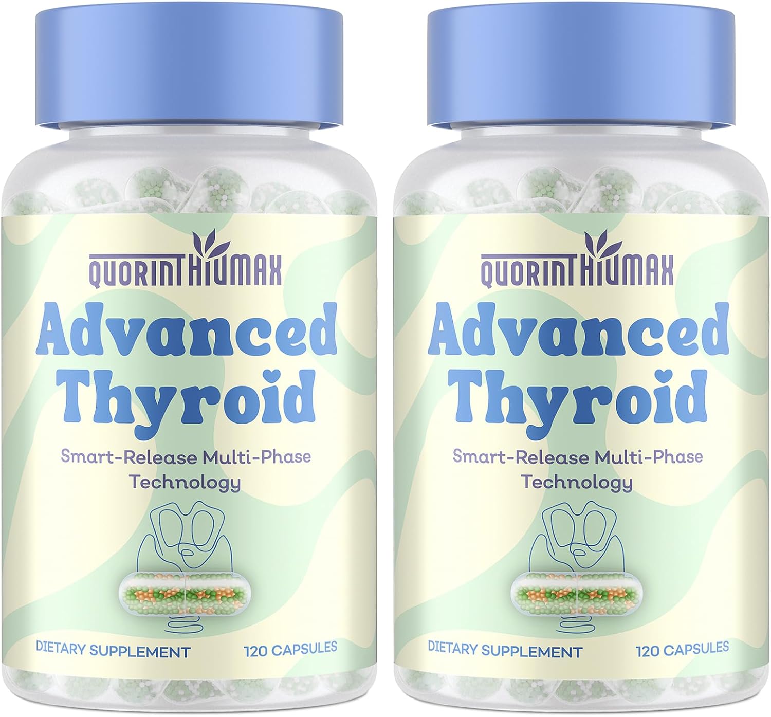 Amazon.com: Thyroid Support Supplement for Women 120 Capsules - Smart-Release Micro-Beads with ...