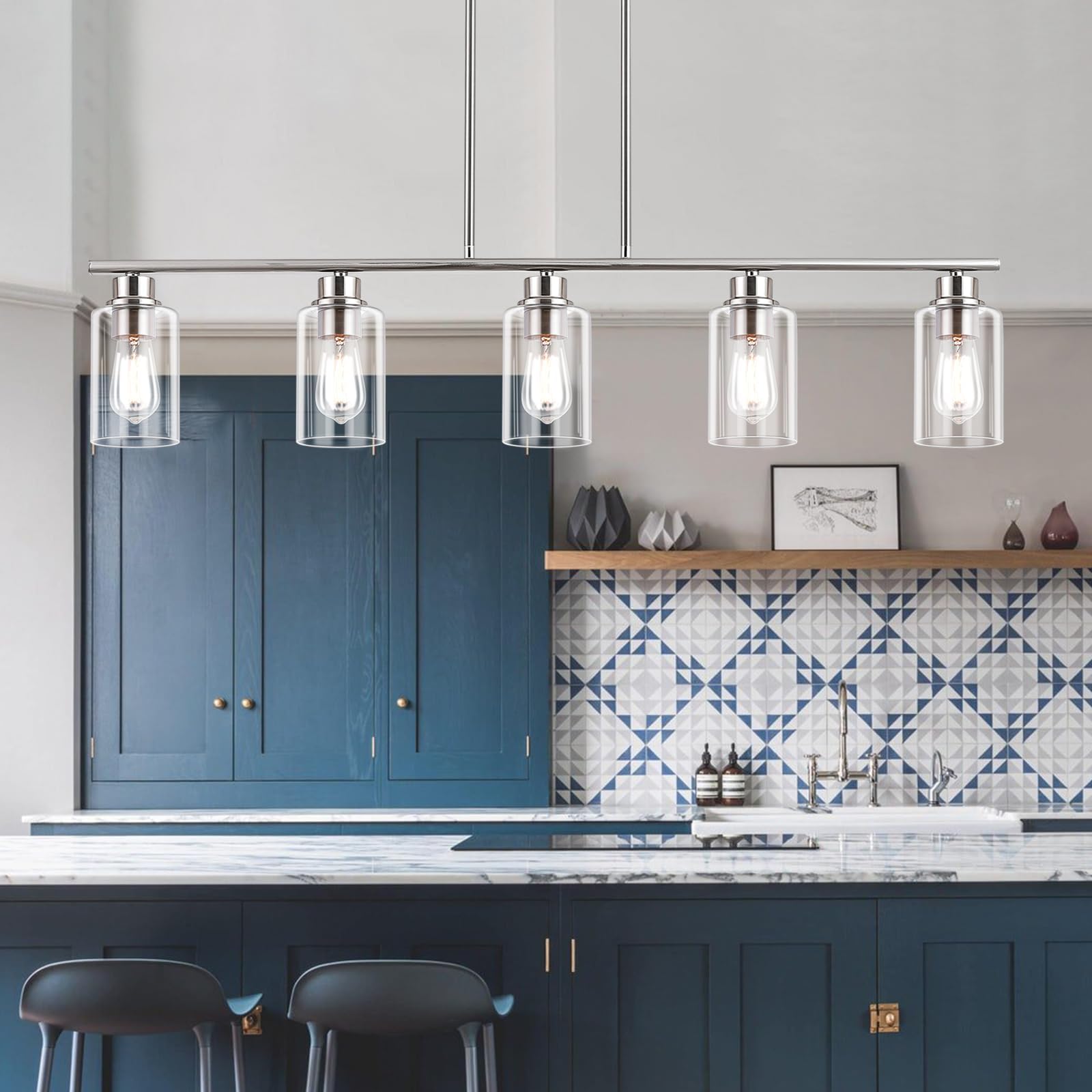 Amazon.com: mavcadonf Kitchen Island Light, 4-Light Dining Room ...