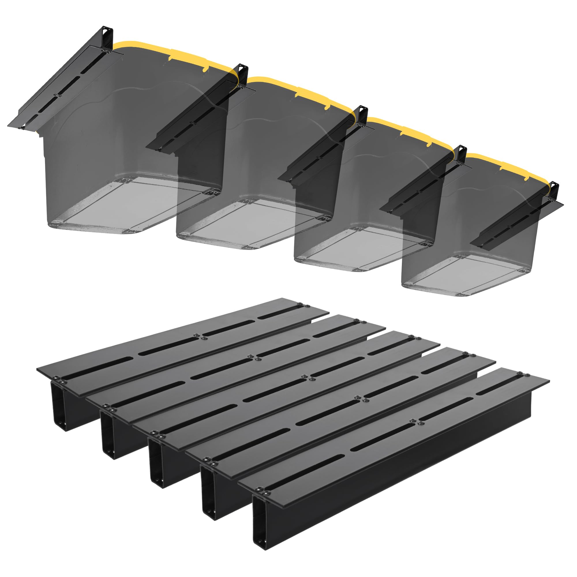 Amazon.com: Heevir Over head Garage Storage Rack, Ceiling Bin ...