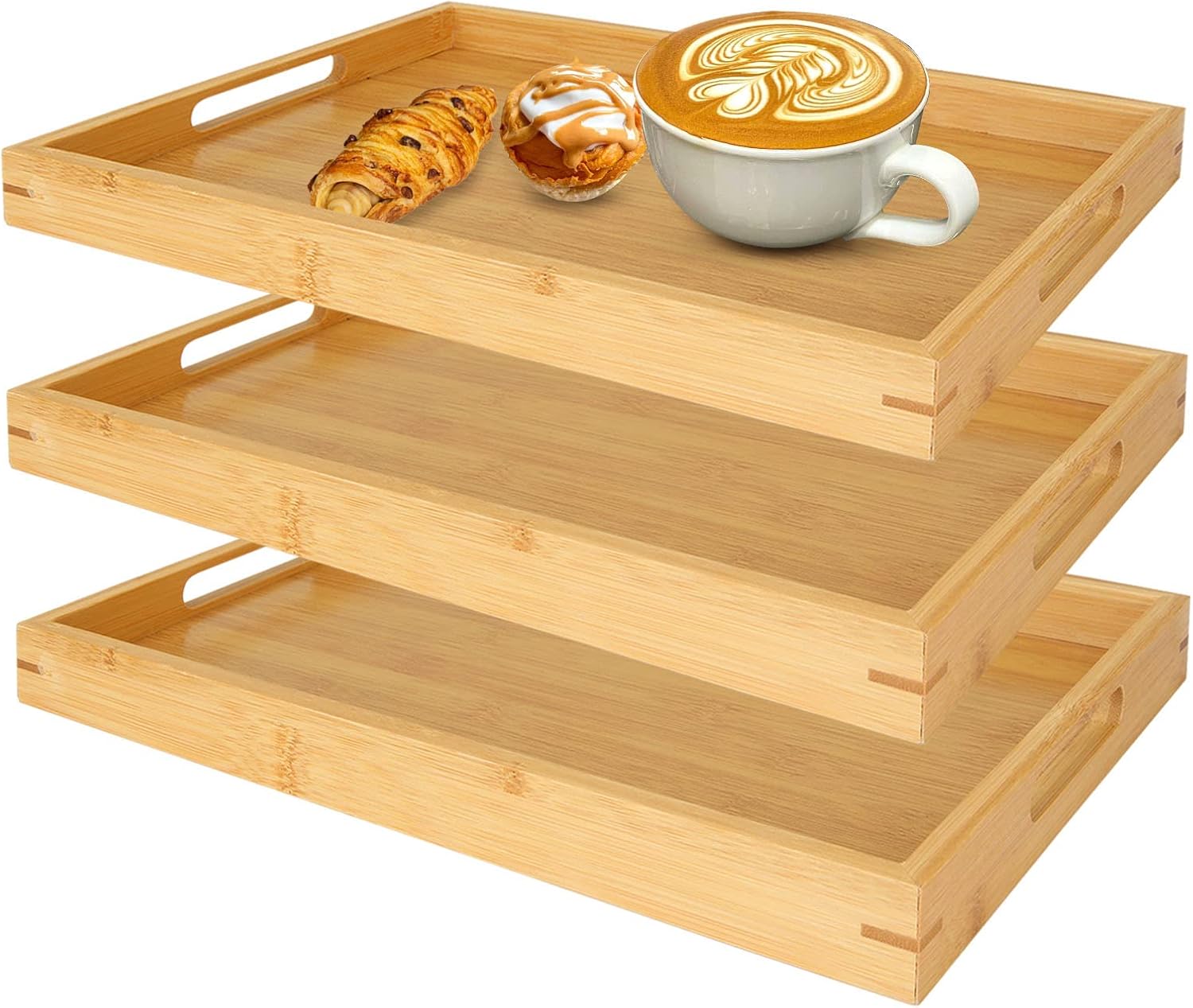 JMIATRY Wooden Trays Set Of 3 14 x10 x1 2 Rectangular Bamboo Tray jmiatry-wooden-trays-set-of-3-14-x10-x1-2-rectangular-bamboo-tray
