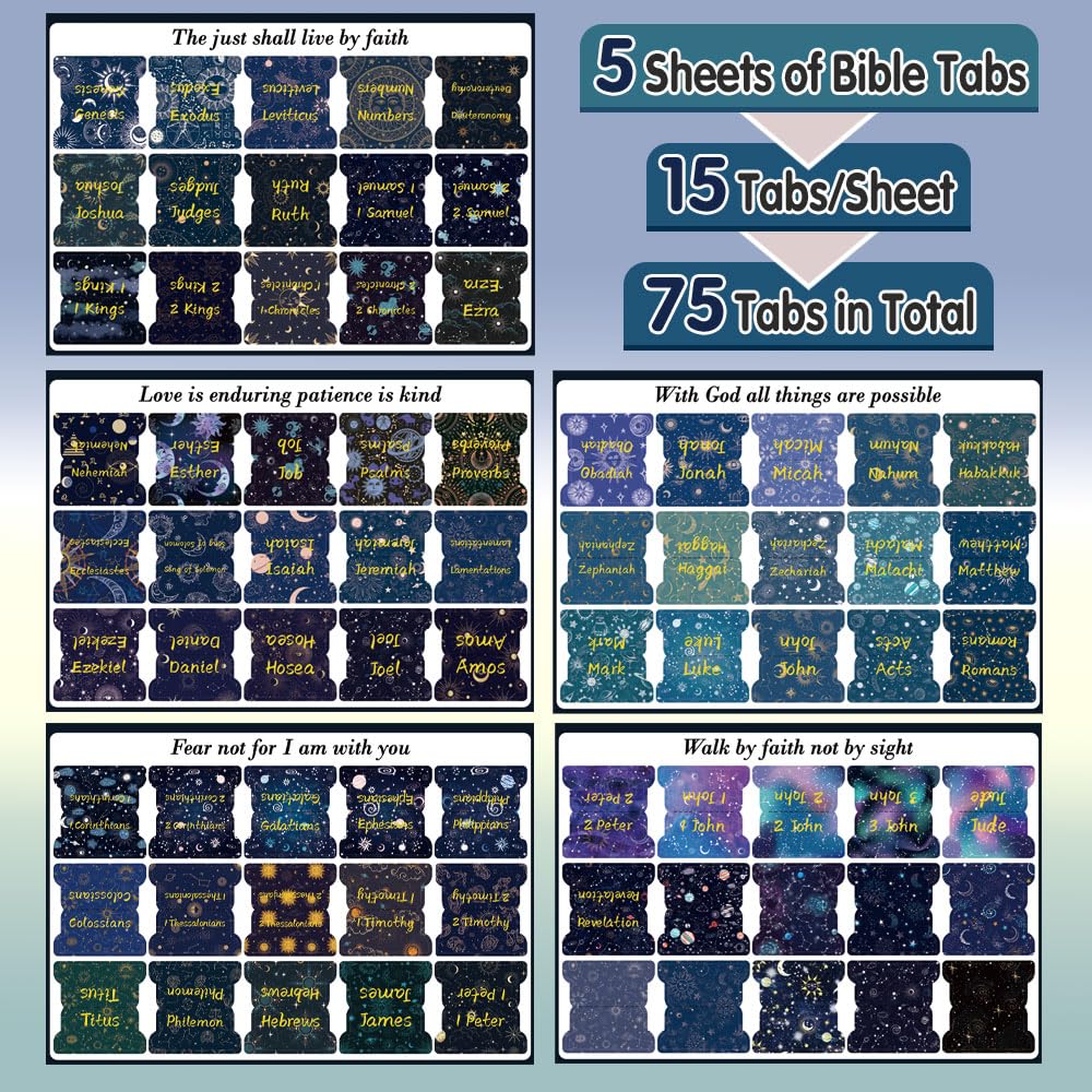 Snapklik.com : Bible Tabs,Laminated Tab For Women And Men,Reposition ...