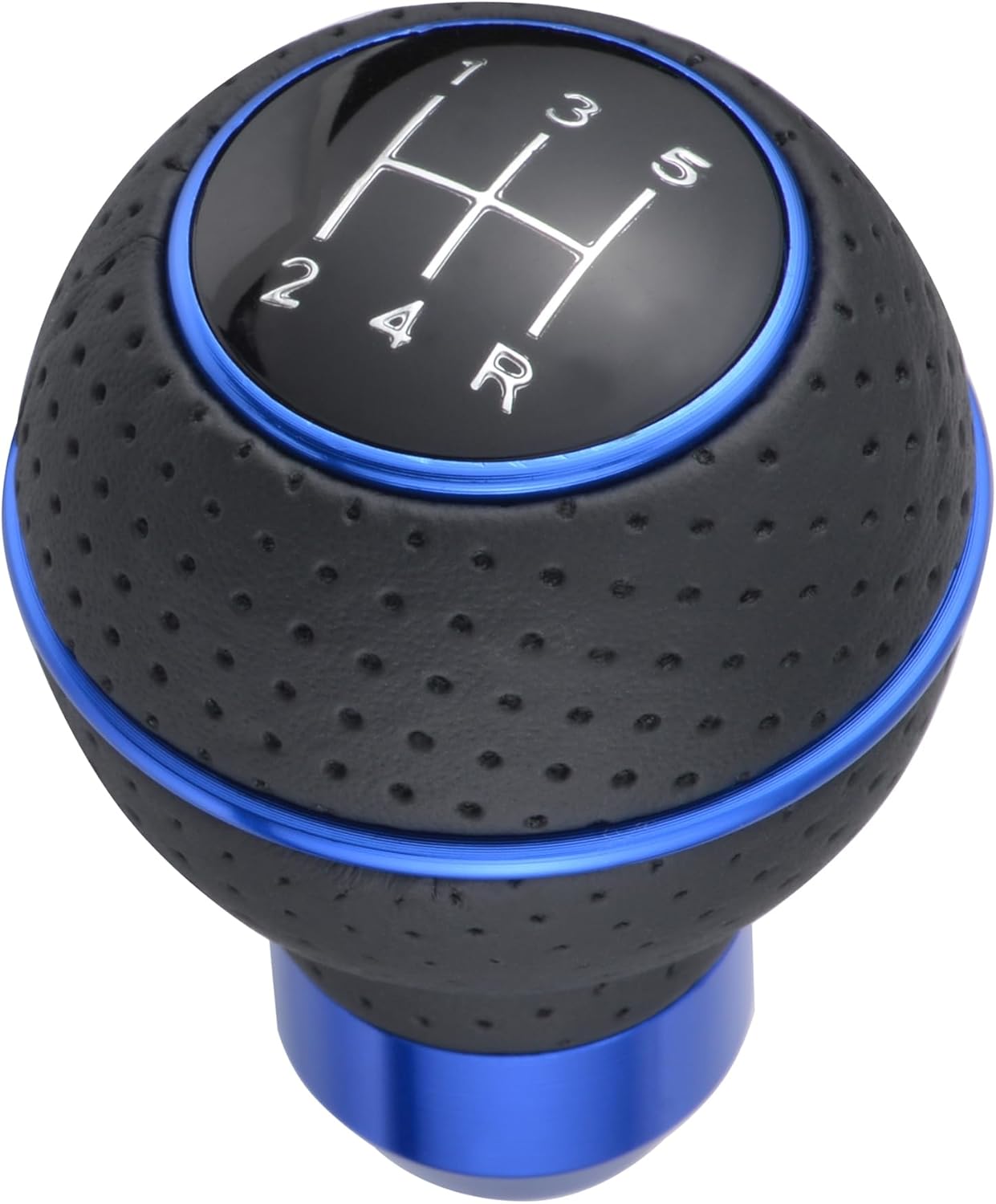 Padaodao 5 Speed Gear Knob Leather Lever Stick Shifter Head Shift Grip ...