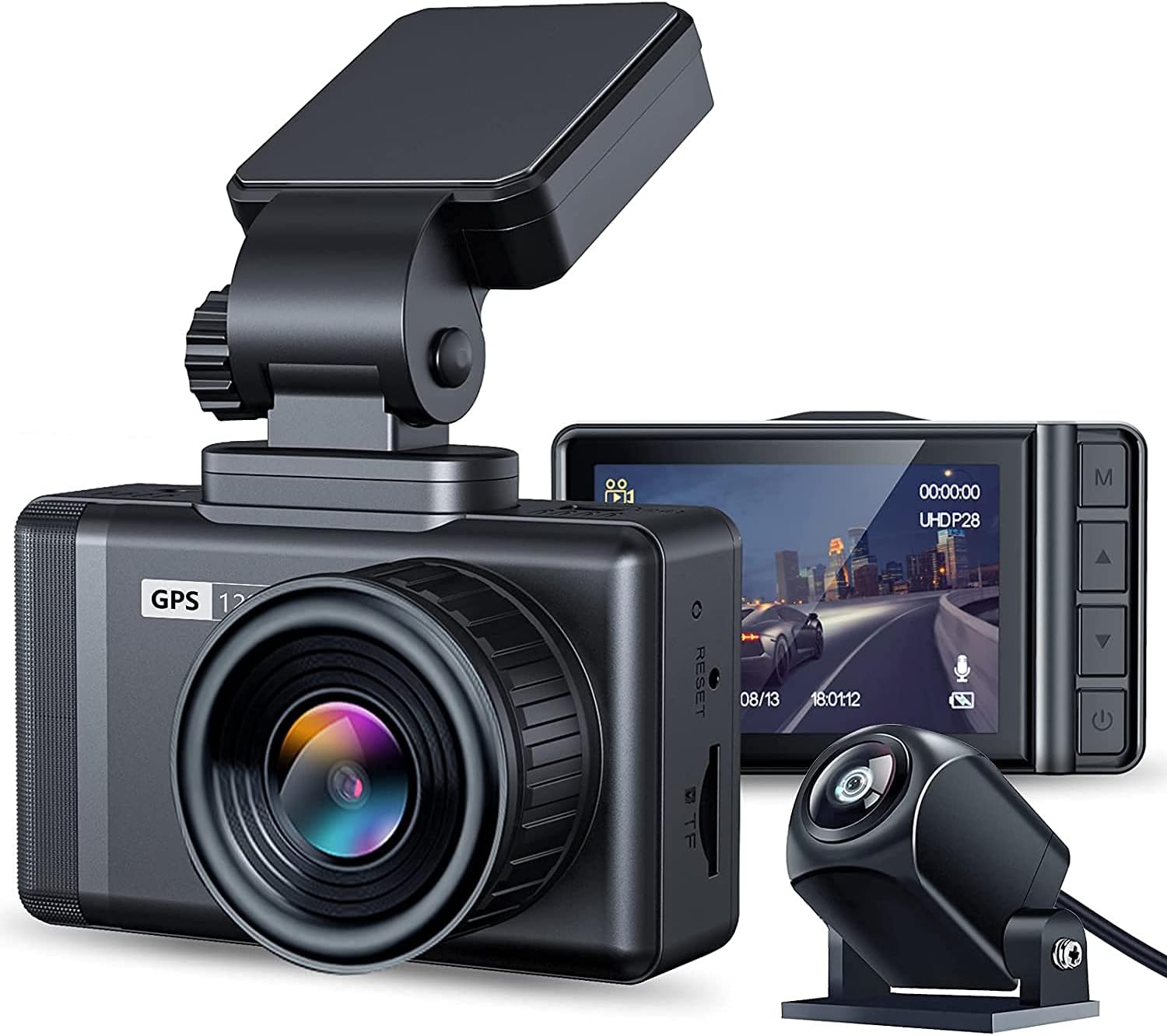 Amazon.com: 1080P HD Night Vision Dash Cam - 2024 New Rechargeable 360 ...